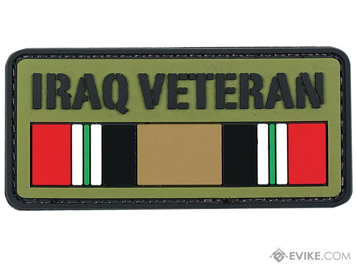 Voodoo Tactical "Iraq Veteran" PVC Hook and Loop Morale Patch, Tactical ...