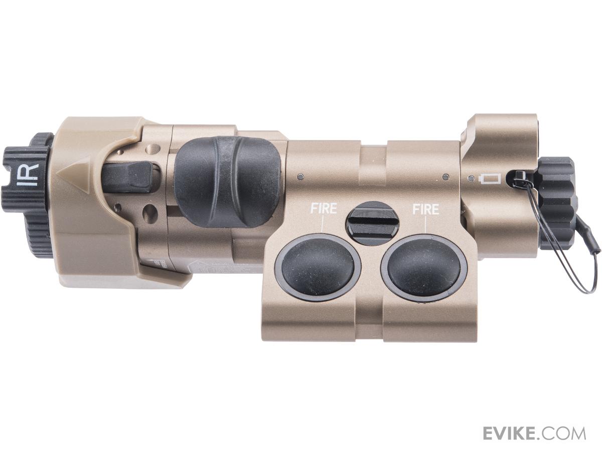 Element X1 PEQ Enhanced Visible / IR Laser Aiming Module & Flashlight (Color: Dark Earth / Red ...