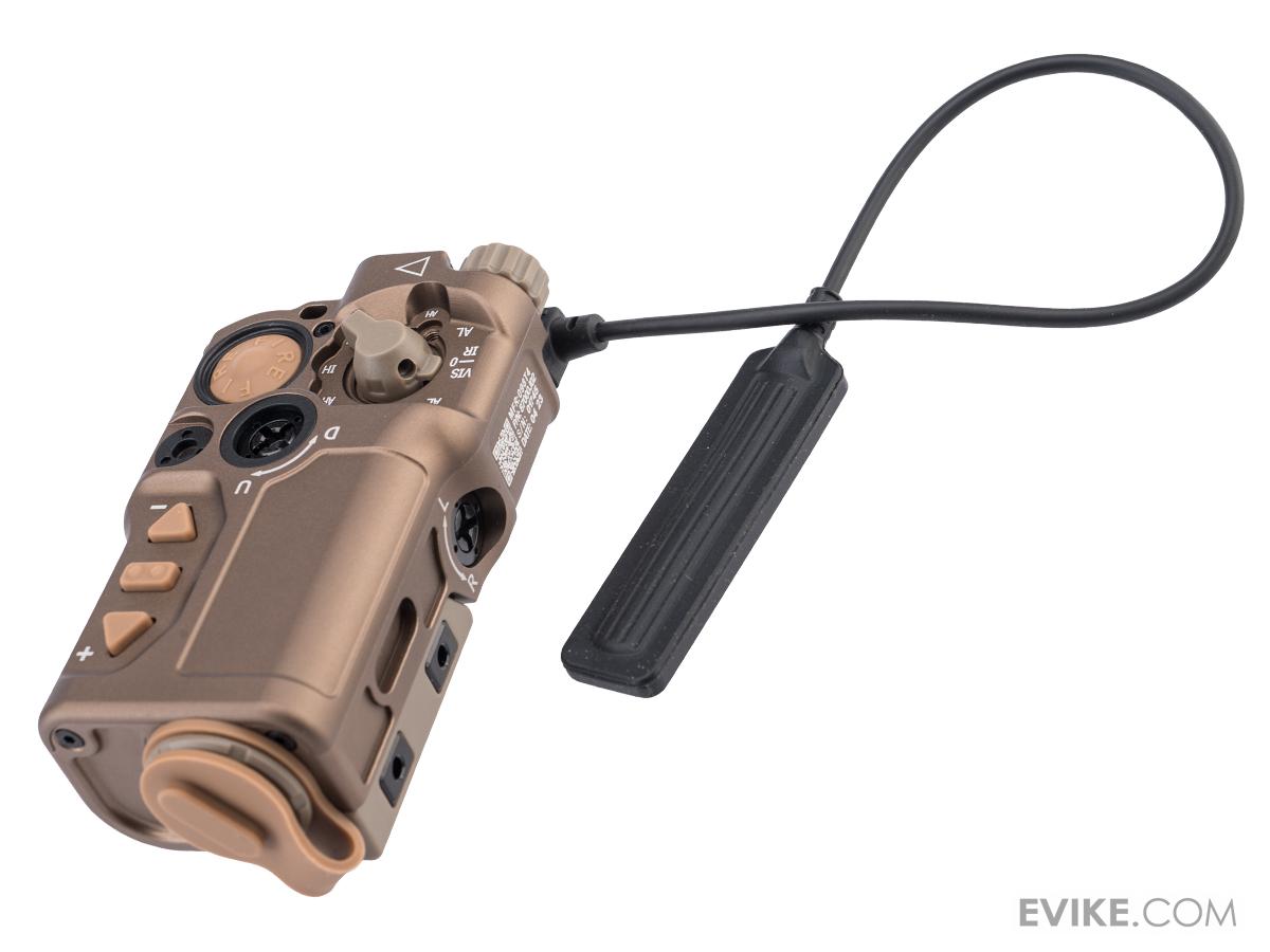 WADSN Onslaught PEQ w/ Pressure Switch (Color: Dark Earth / Red & IR Laser), Accessories & Parts ...