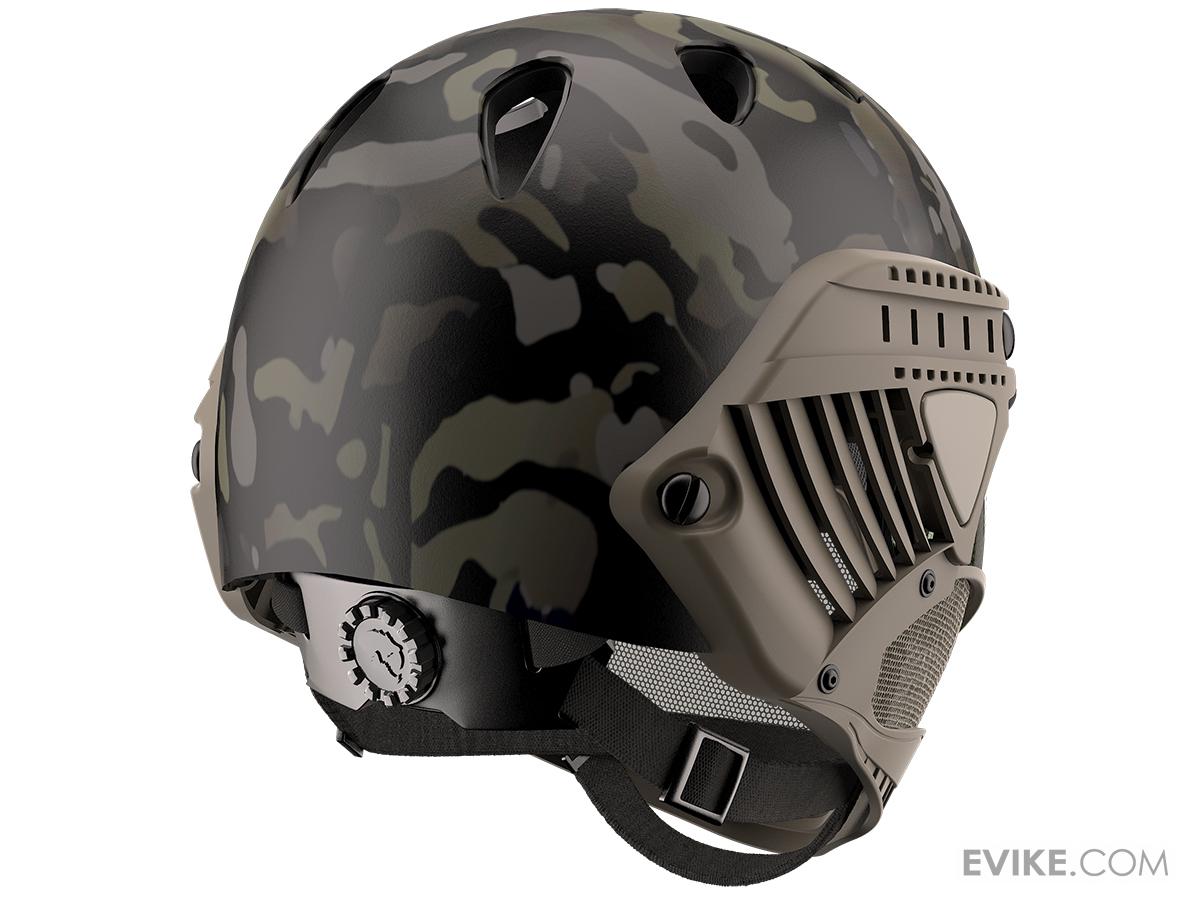 WARQ Custom Full Face Protection Helmet System (Color: Camogrom Black ...