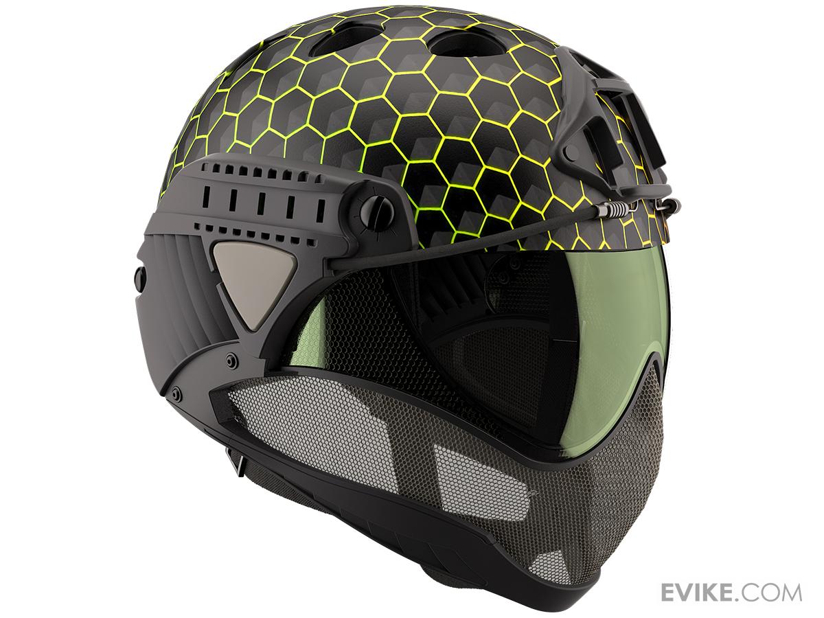 WARQ Custom Full Face Protection Helmet System (Color: Electric ...