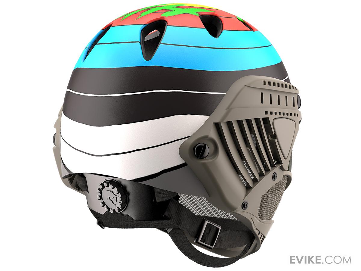 WARQ Custom Full Face Protection Helmet System (Color: Hit This / Clear ...