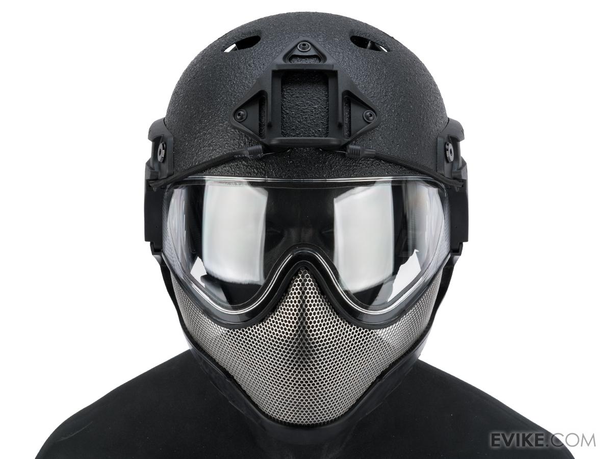 WARQ Full Face Protection "Raptor" Helmet System (Color: Black / Clear ...