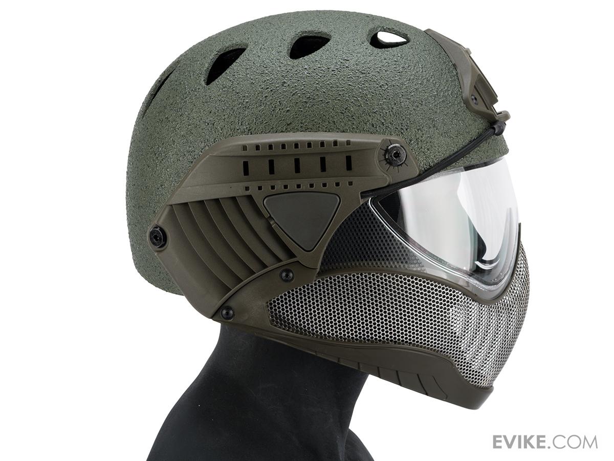 WARQ Full Face Protection "Raptor" Helmet System (Color: OD Green ...