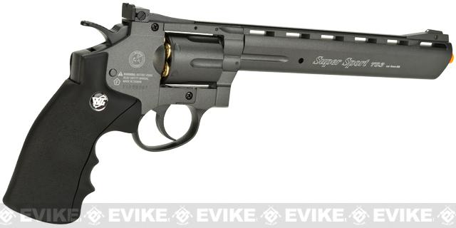 WinGun CO2 Powered Full Metal High Power Airsoft 6mm Magnum Gas Revolver (Color: Black-Standard ...