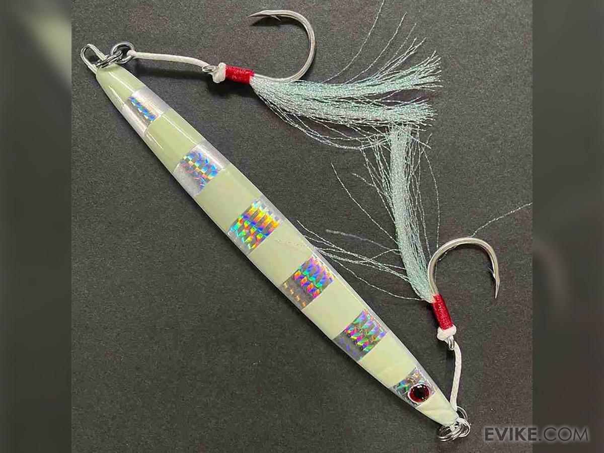 West Coast Jiggers KB Knife Unrigged Fishing Jig (Color: Silver Zebra ...