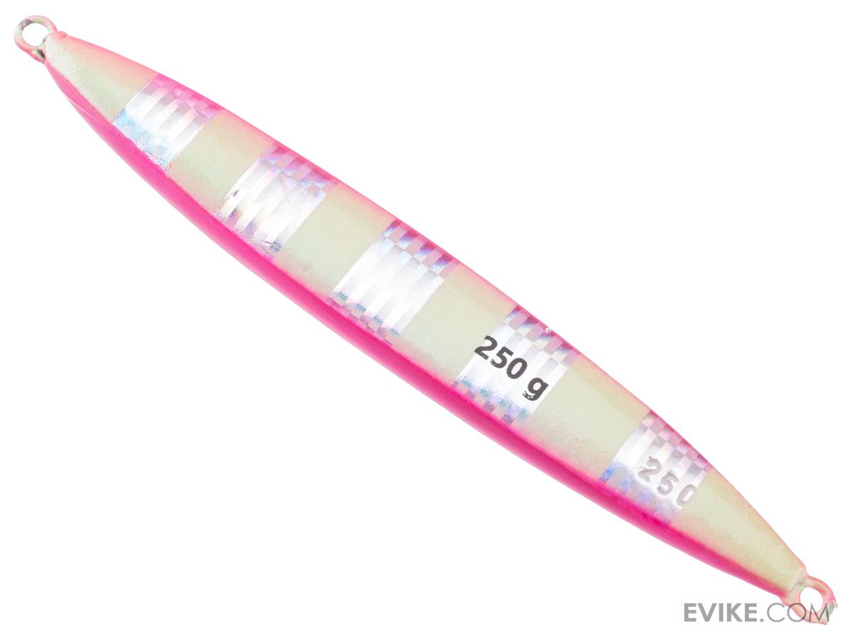 West Coast Jiggers HD Unrigged Fishing Jig (Color: Pink-Silver / 250g ...