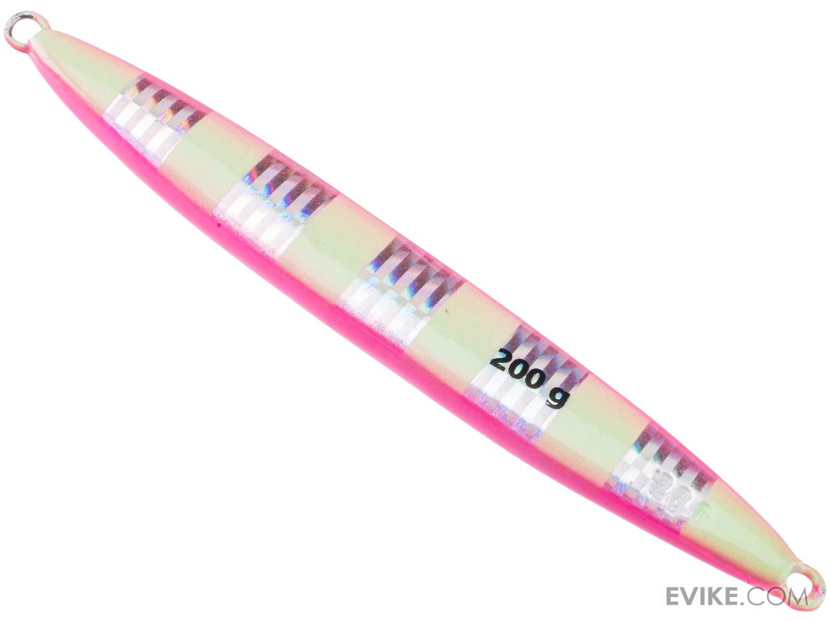 West Coast Jiggers HD Unrigged Fishing Jig (Color: Pink-Silver / 200g ...