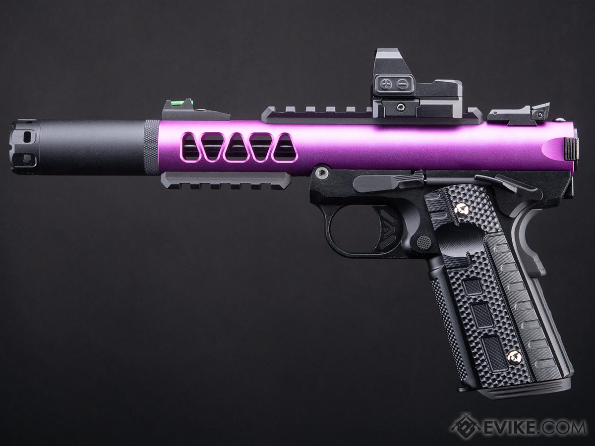 WE-Tech Galaxy 1911 Gas Blowback Airsoft Pistol (Color: Purple Slide ...