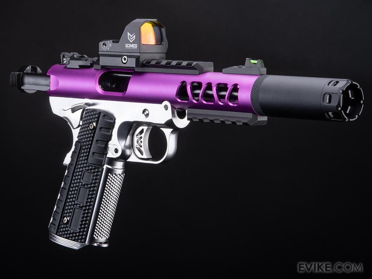 WE-Tech Galaxy 1911 Gas Blowback Airsoft Pistol (Color: Purple Slide ...