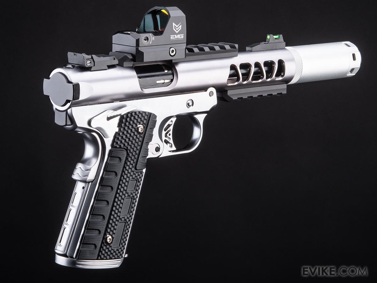 WE-Tech Galaxy 1911 Gas Blowback Airsoft Pistol (Color: Silver Slide ...