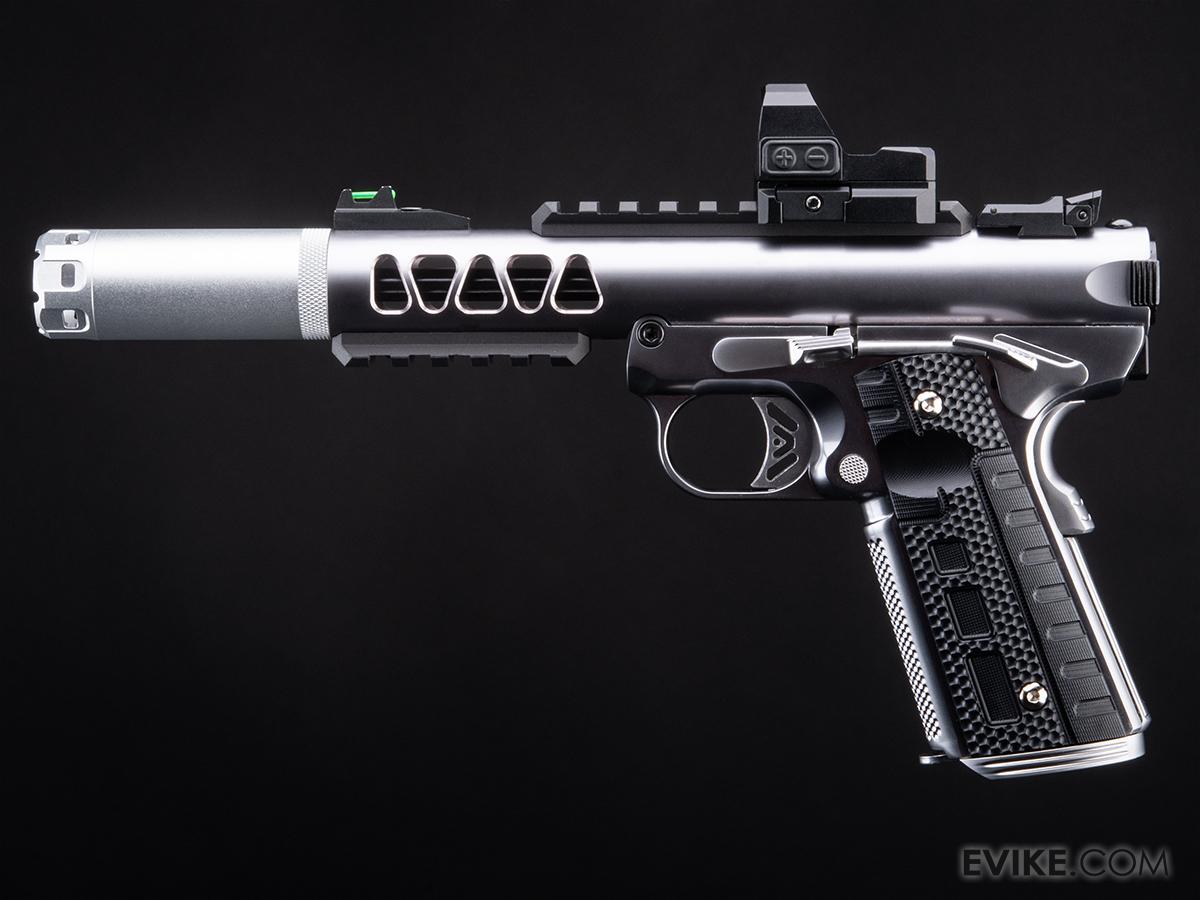 WE-Tech Galaxy 1911 Gas Blowback Airsoft Pistol (Color: Silver Slide ...