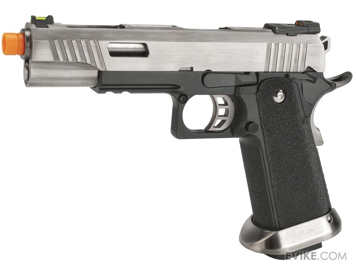 WE-Tech Hi-Capa T-Rex Competition Pistol (Model: 5.1 / Silver), Airsoft ...
