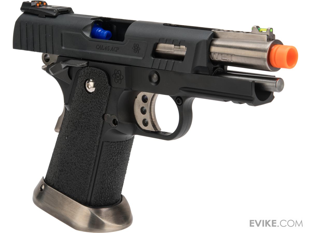 WE-Tech Hi-Capa 3.8 Velociraptor Gas Blowback Pistol (Color: Black ...
