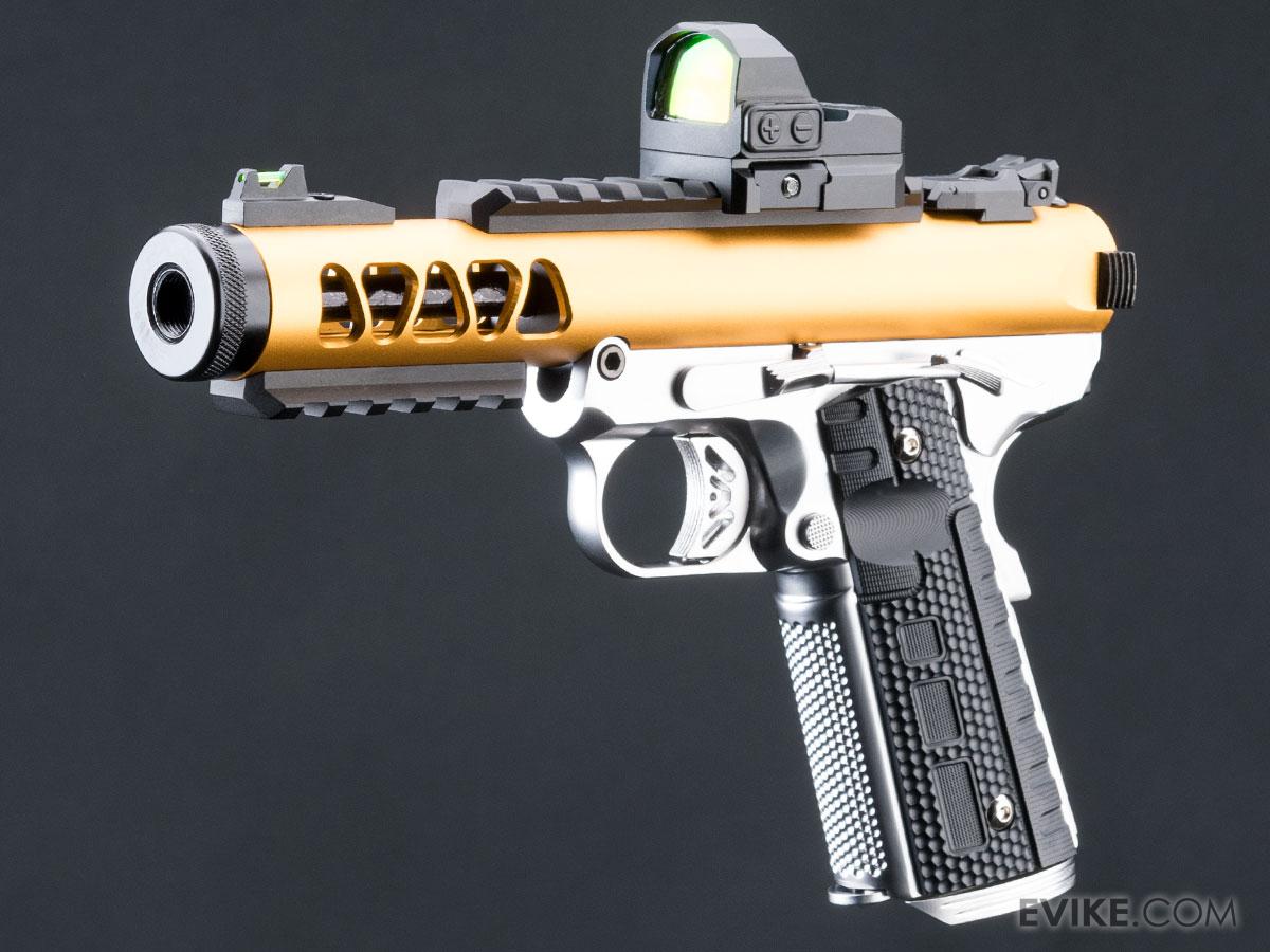 WE-Tech Galaxy 1911 Gas Blowback Airsoft Pistol (Color: Gold Slide ...