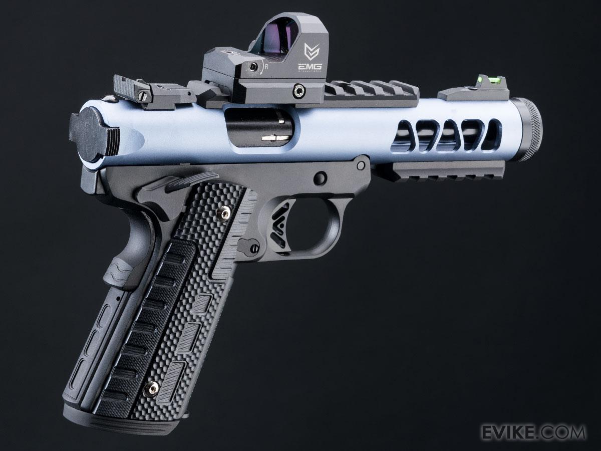 WE-Tech Galaxy 1911 Gas Blowback Airsoft Pistol (Color: Blue Slide ...