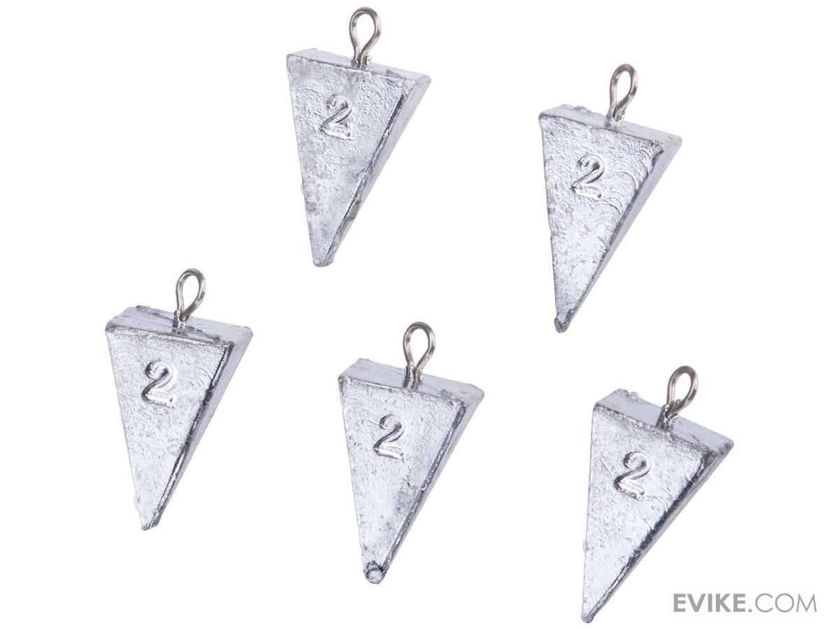 Battle Angler Four Sided Pyramid Single Swivel Lead Weight Sinker (Size ...