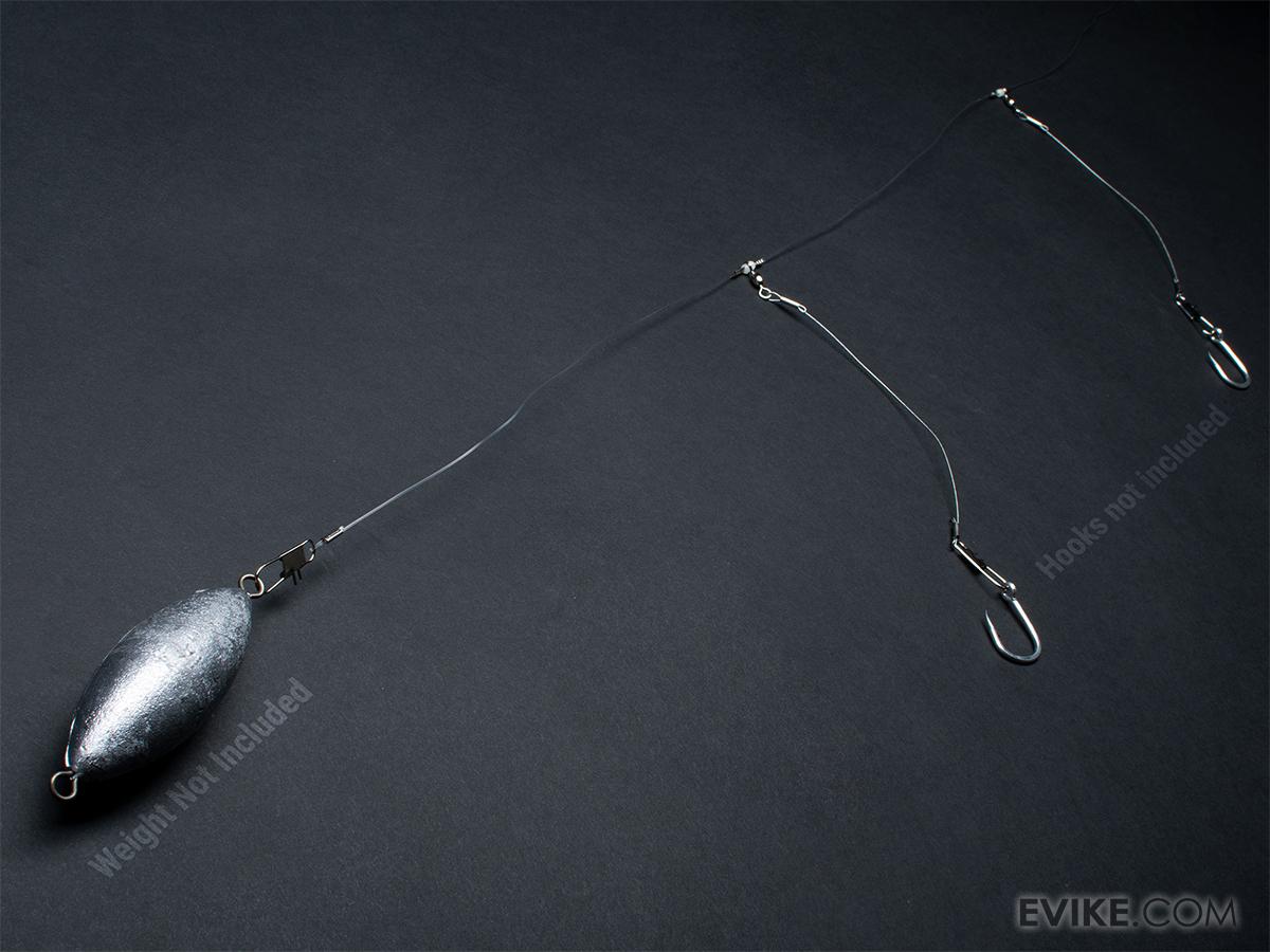 Battle Angler Set of 5 Fishing Dropper-Loop Rigs w/ Glow beads (Type ...