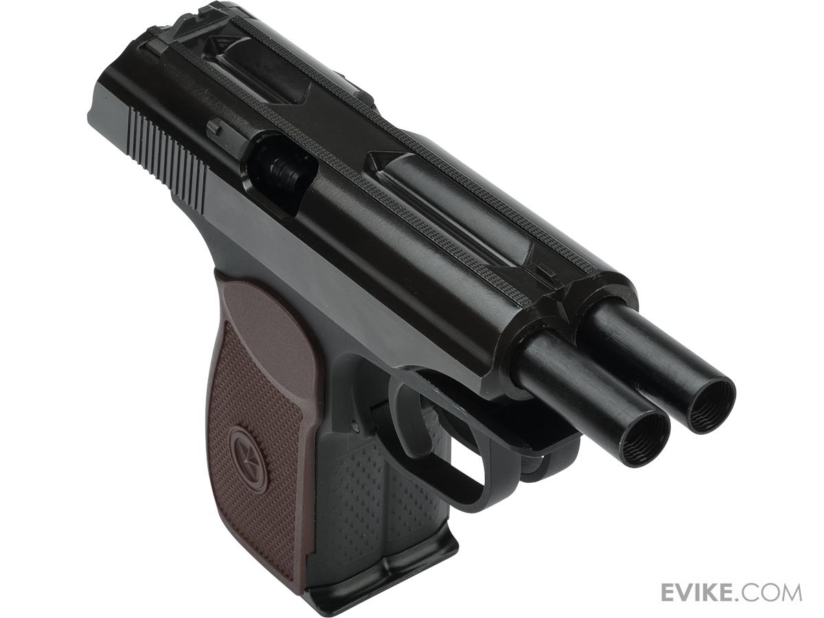 WE-Tech Double Barrel Russian PM Full Metal Gas Blowback Airsoft Pistol ...