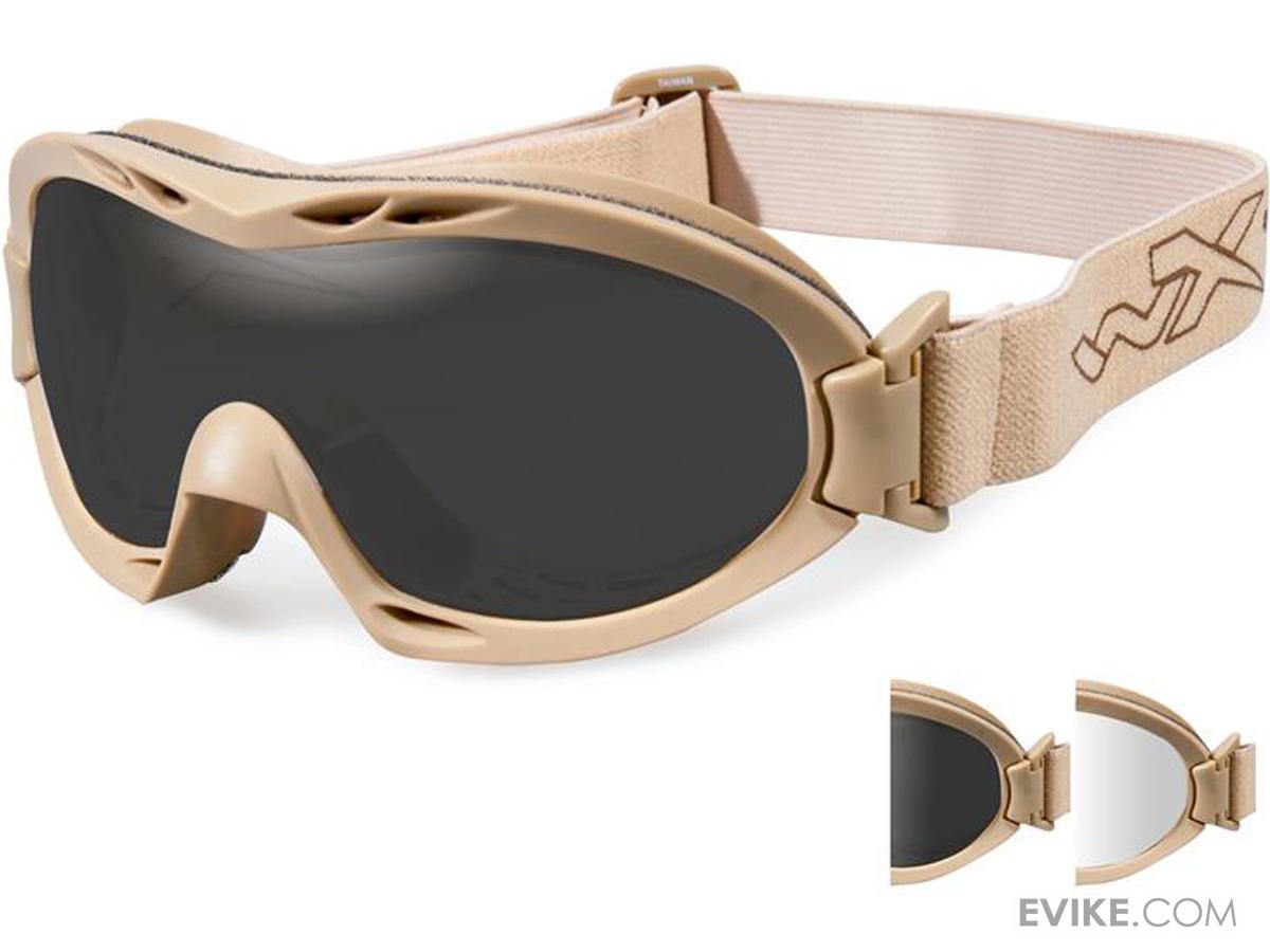 Wiley X Nerve Tactical Goggle (Color: Smoke Grey and Clear lens with ...
