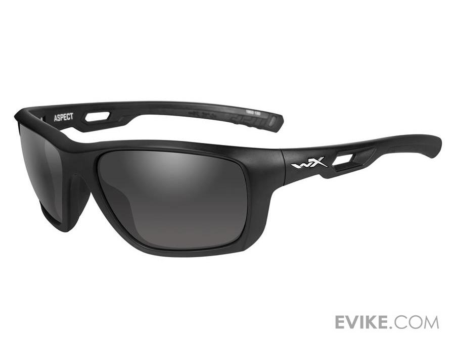 Wiley X Aspect Sunglasses (Color: Smoke Grey Lens / Matte Black Frame ...
