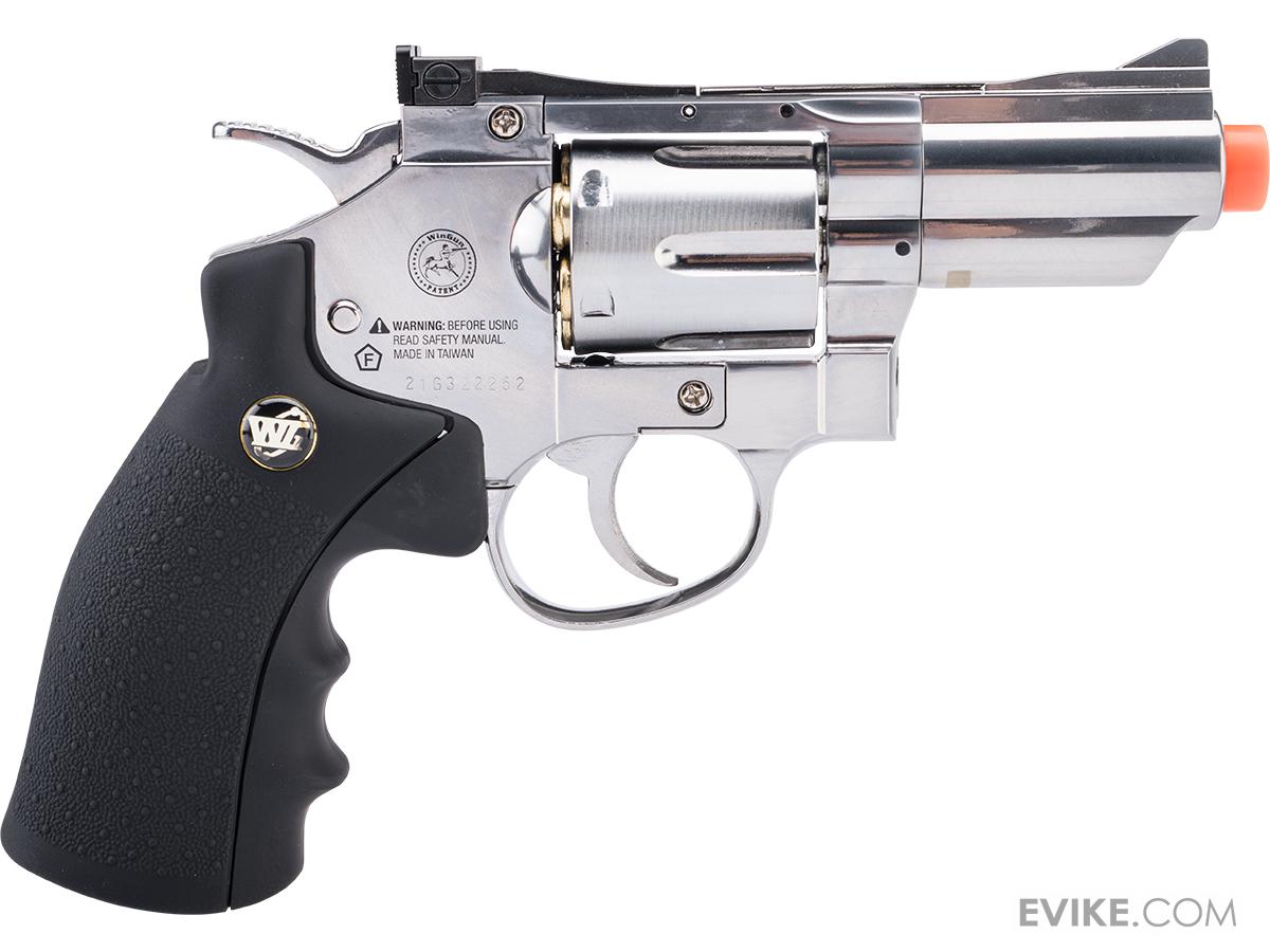 WinGun CO2 Powered Full Metal High Power Airsoft 6mm Magnum Gas Revolver (Color: Chrome-Standard ...