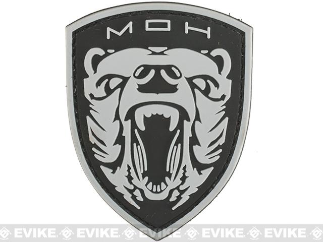 MOH PVC Morale Patch (Style: Grizzly / Black), Tactical Gear/Apparel ...