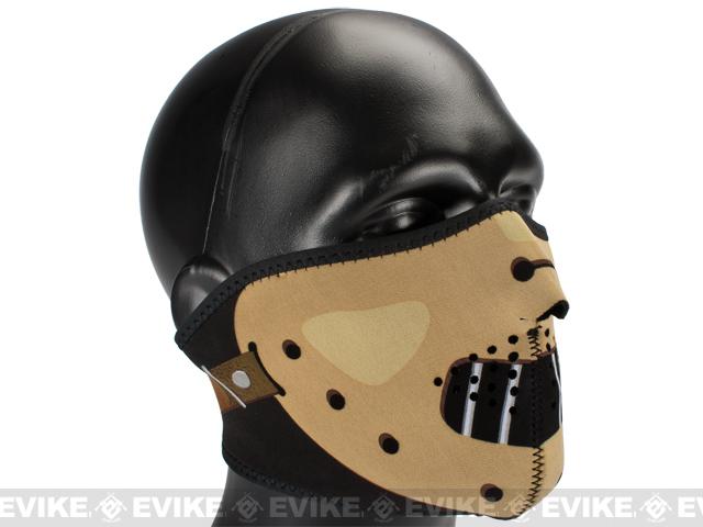 Zan Neoprene Half Face Mask - Hannibal, Tactical Gear/Apparel, Wraps ...