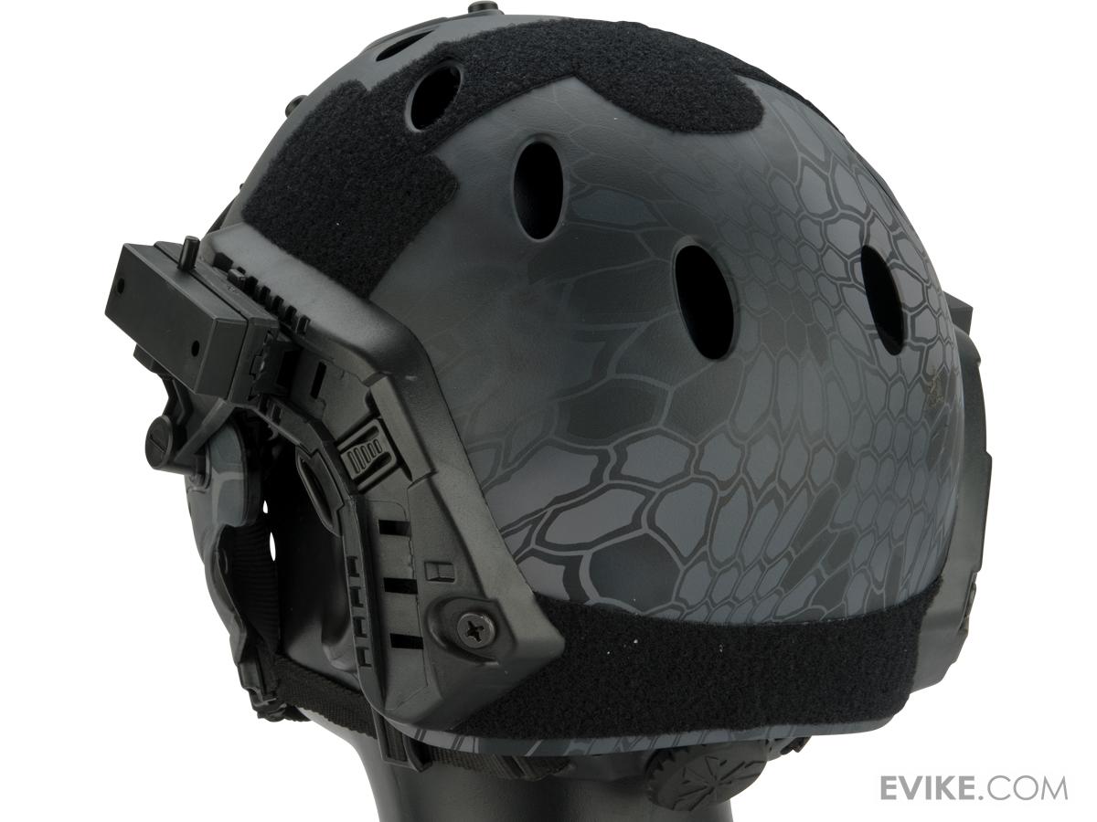 Piloteer Tactical Bump Style Helmet with Removable Integrated Full Face ...