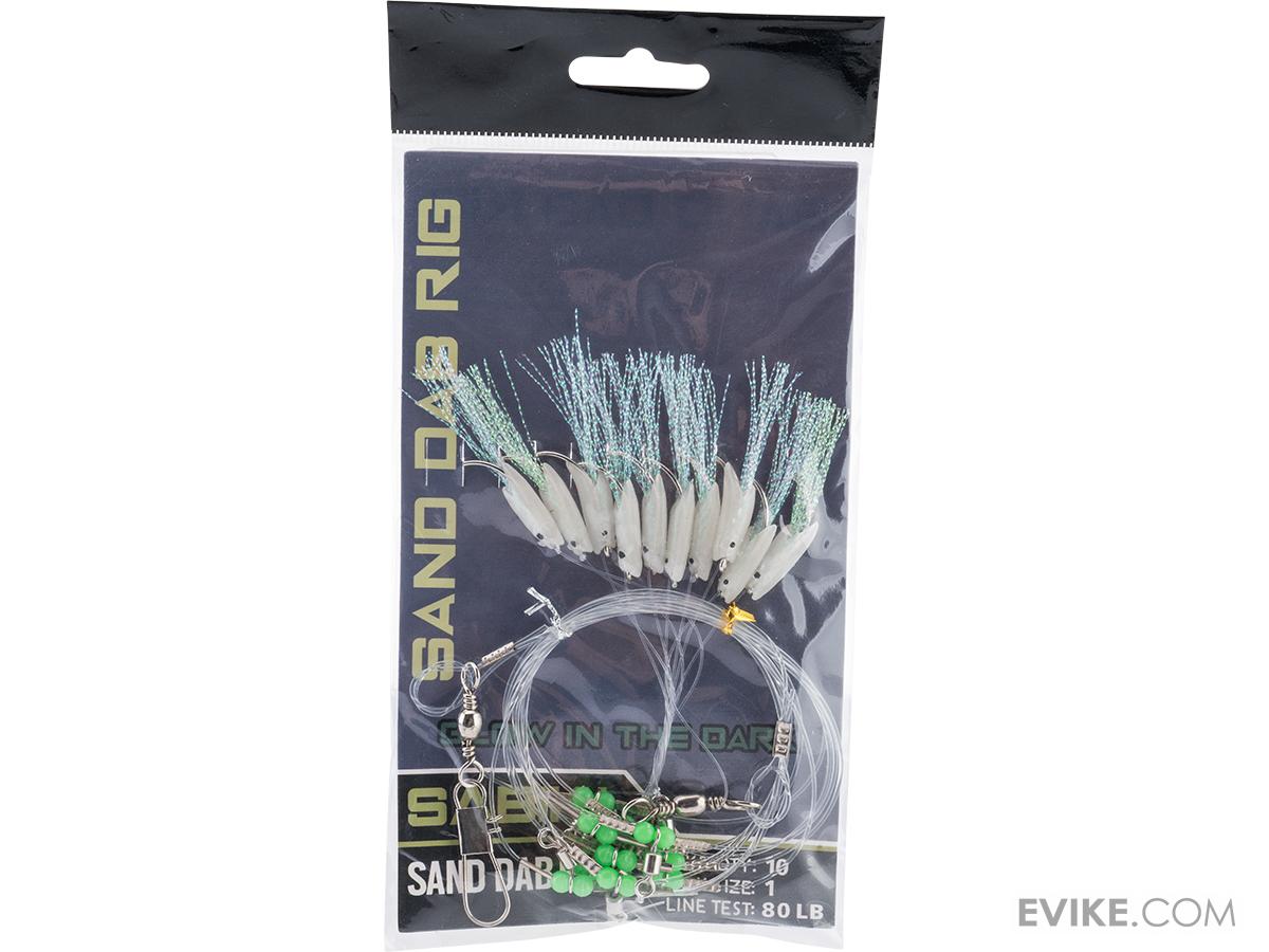 Battle Angler Sand Dab Jigging Rig (Size: 1/0 / 12x Hooks / 80lbs ...
