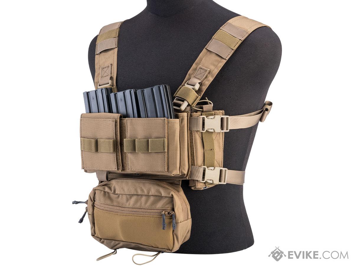 EmersonGear Mini Voyage Modular Chest Rig and Placard (Color: Coyote ...