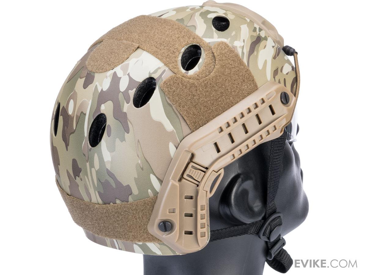 Matrix Basic PJ Type Tactical Airsoft Bump Helmet w/ Flip-down Visor ...
