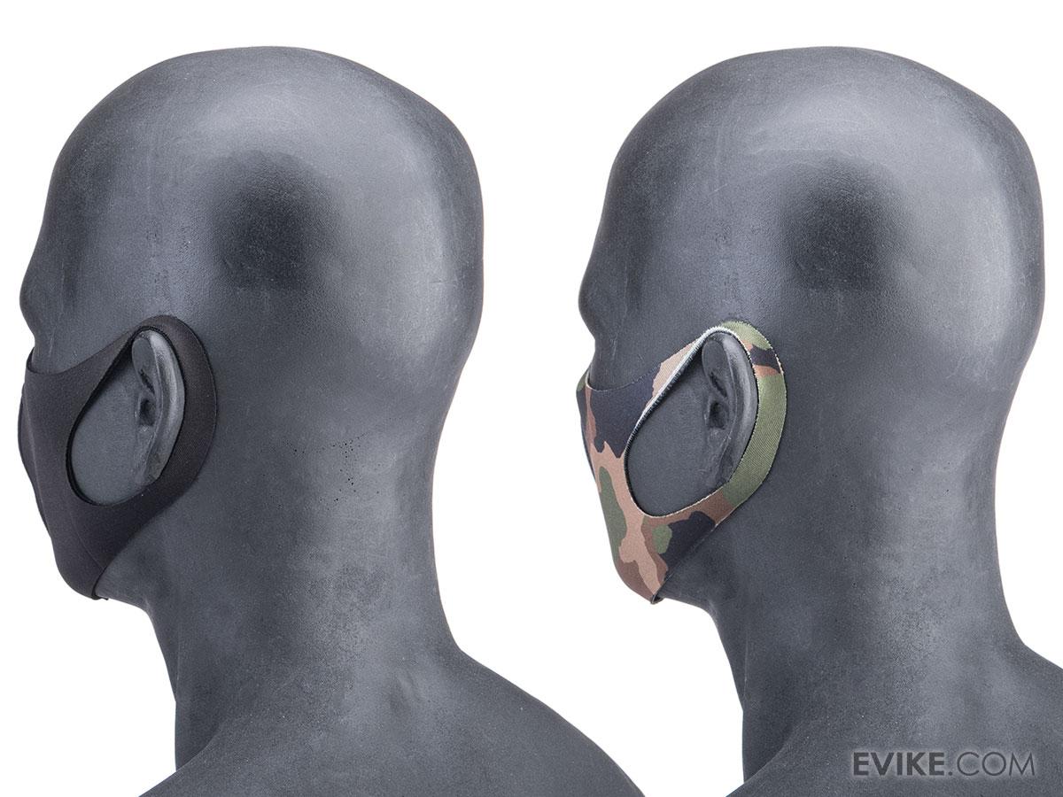 Zan Headgear Lightweight Face Mask 2-Pack (Color: Woodland Camo & Black ...