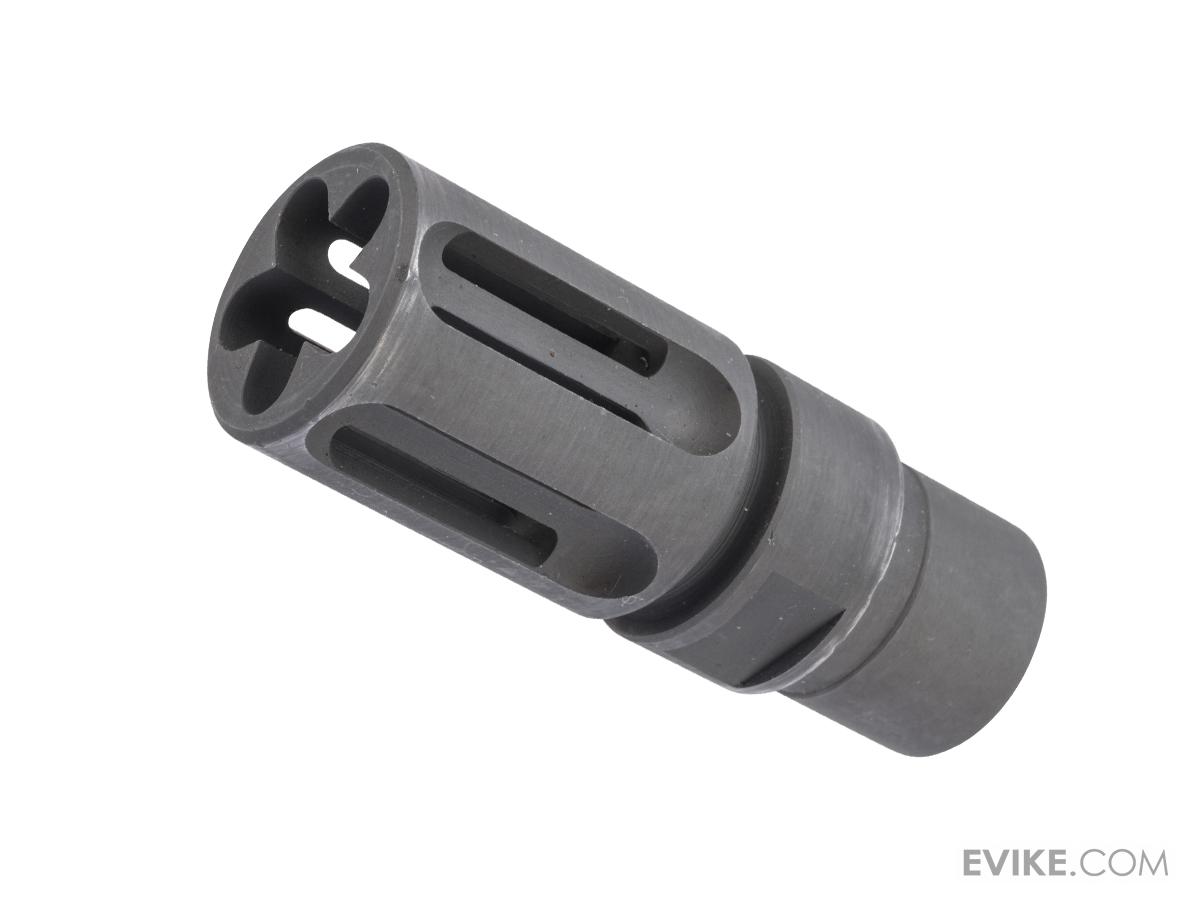 ZCI 14mm Negative Steel Flash Hider for M4 / M16 AEG Rifles (Color: Black / Short), Accessories ...