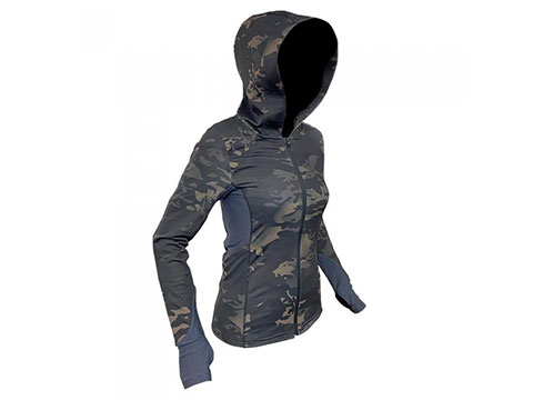 Laylax Battle Style Ladies' Cool Stretch Hoodie (Color: Multicam Black ...