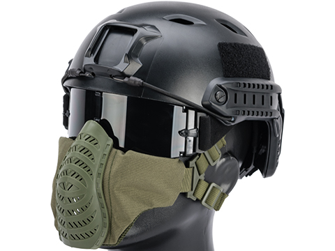 Matrix Low Profile Tactical Padded Lower Half Face Mask (Color: OD ...
