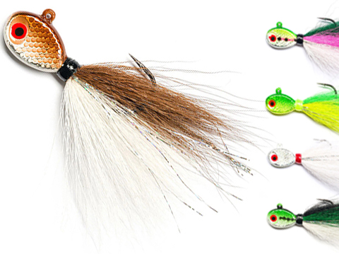 Mustad Saltwater Tamer Bucktail Jig (Color: Sand Eel / 1.5oz), MORE ...
