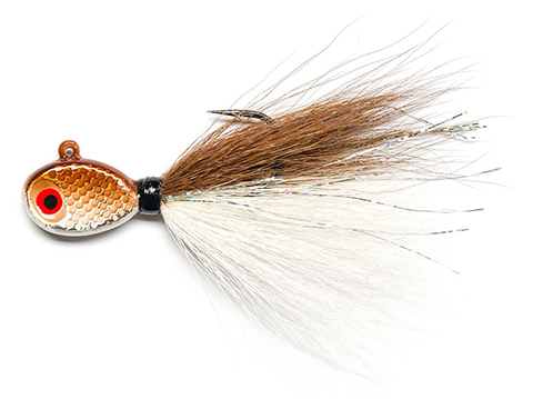 Mustad Saltwater Tamer Bucktail Jig (Color: Brown/Black & White / 1.5oz ...