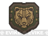 Mil-Spec Monkey "Industrial Bear" PVC Morale Patch (Color: Multicam), Tactical Gear/Apparel ...