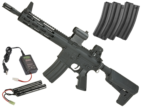 Krytac Alpha CRB Airsoft AEG Rifle (Package: Foliage Green / Gun + Red ...