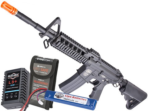 Evike Custom Class I G&P "RAS-II" M4 Airsoft AEG Rifle (Color: Black / Gun Only), Airsoft Guns ...