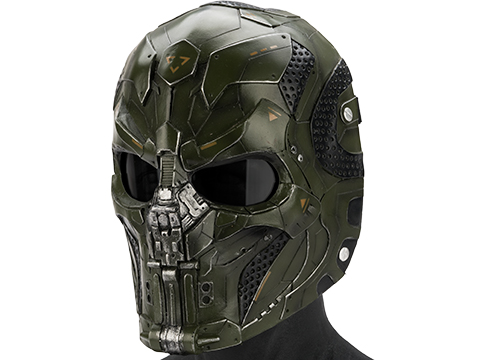 Evike.com R-Custom Fiberglass "CARVR" Full Face Mask (Color: OD Green ...