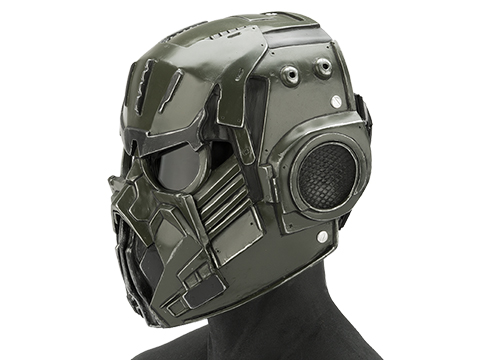 Evike.com R-Custom Fiberglass "Hellghast" Full Face Mask with Grey Lens ...