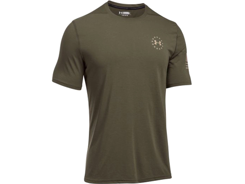 Under Armour UA Freedom Threadborne Siro Short Sleeve (Color: Marine OD ...