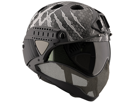 WARQ Custom Full Face Protection Helmet System (Color: Hex Attack ...
