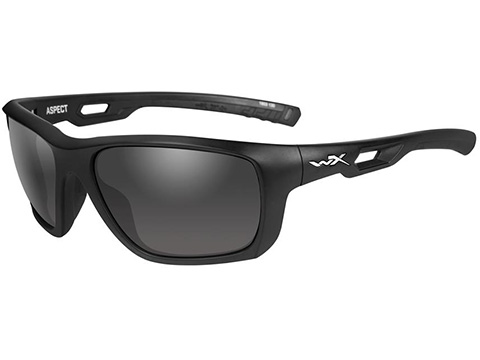 Wiley X Aspect Sunglasses (Color: Smoke Grey Lens / Matte Black Frame ...